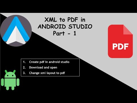 Create Pdf In Android Studio Xml Layout To Pdf In Android Studio Open