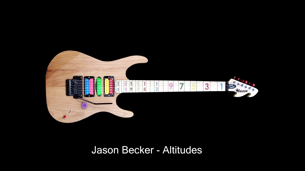 Jason Becker Altitudes Backing Track Part Arpeggios Solo Youtube