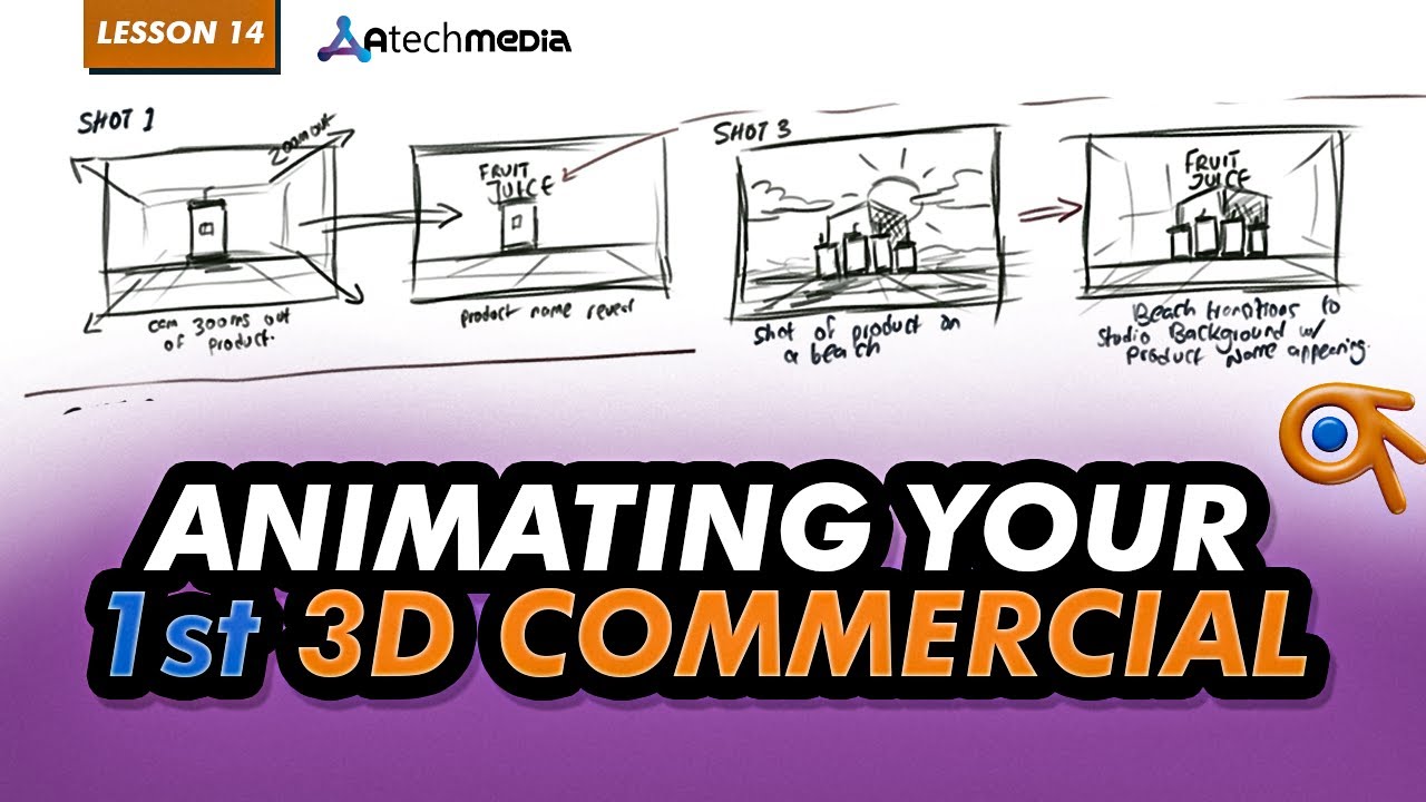 Animating Your First 3d Commercial Lesson 14 Youtube