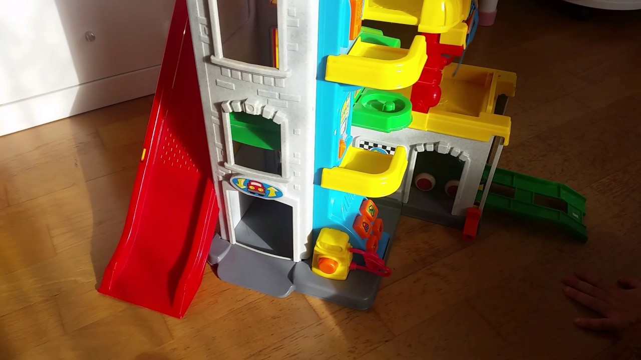 8 Fisher Price Little People Fun Sounds Garage Elevator Ramps