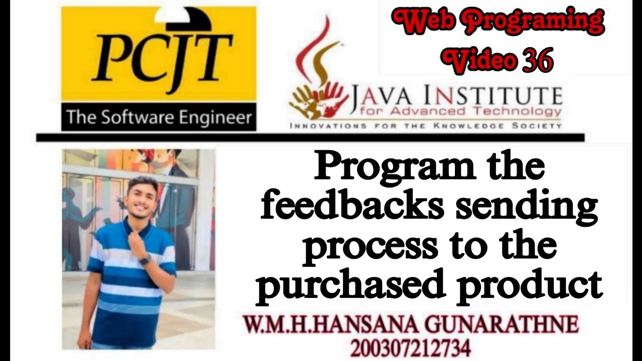 Web Programming Video 36 Java Institute Eshop Youtube
