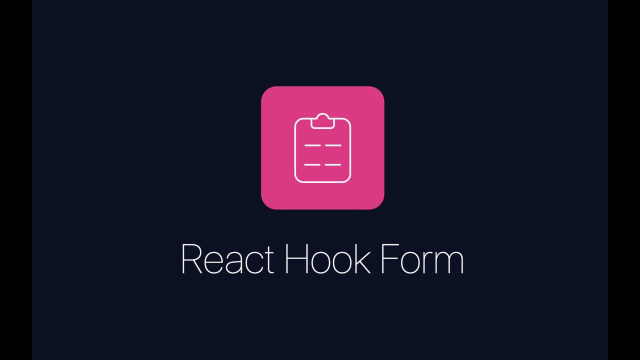 Install React Hook Form