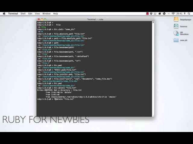 Ruby For Newbies Working With Directories And Files Envato Tuts