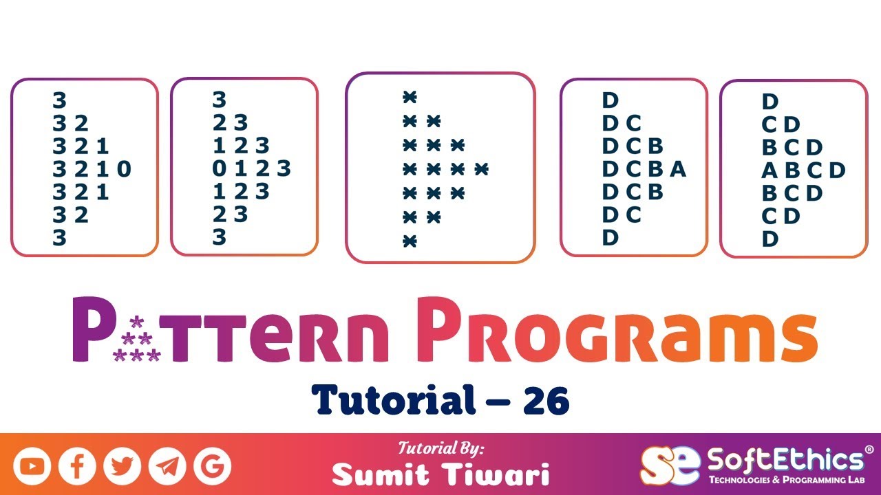 Pattern Programs Tutorial Part 26 Youtube