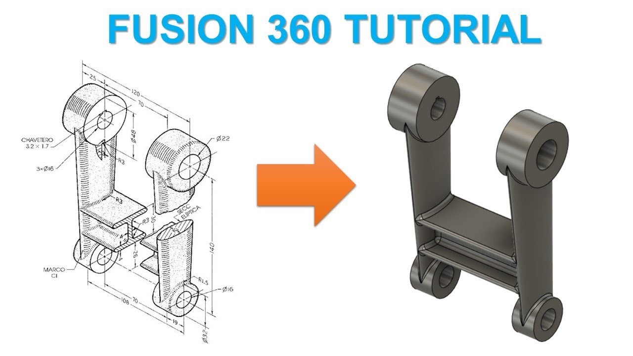 Fusion 360 Tutorial 47 3d Model Basic Beginners Youtube