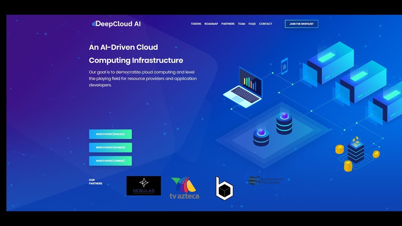 Deepcloud Ai Ico The Most Advanced Cloud Computing Infrastructure To