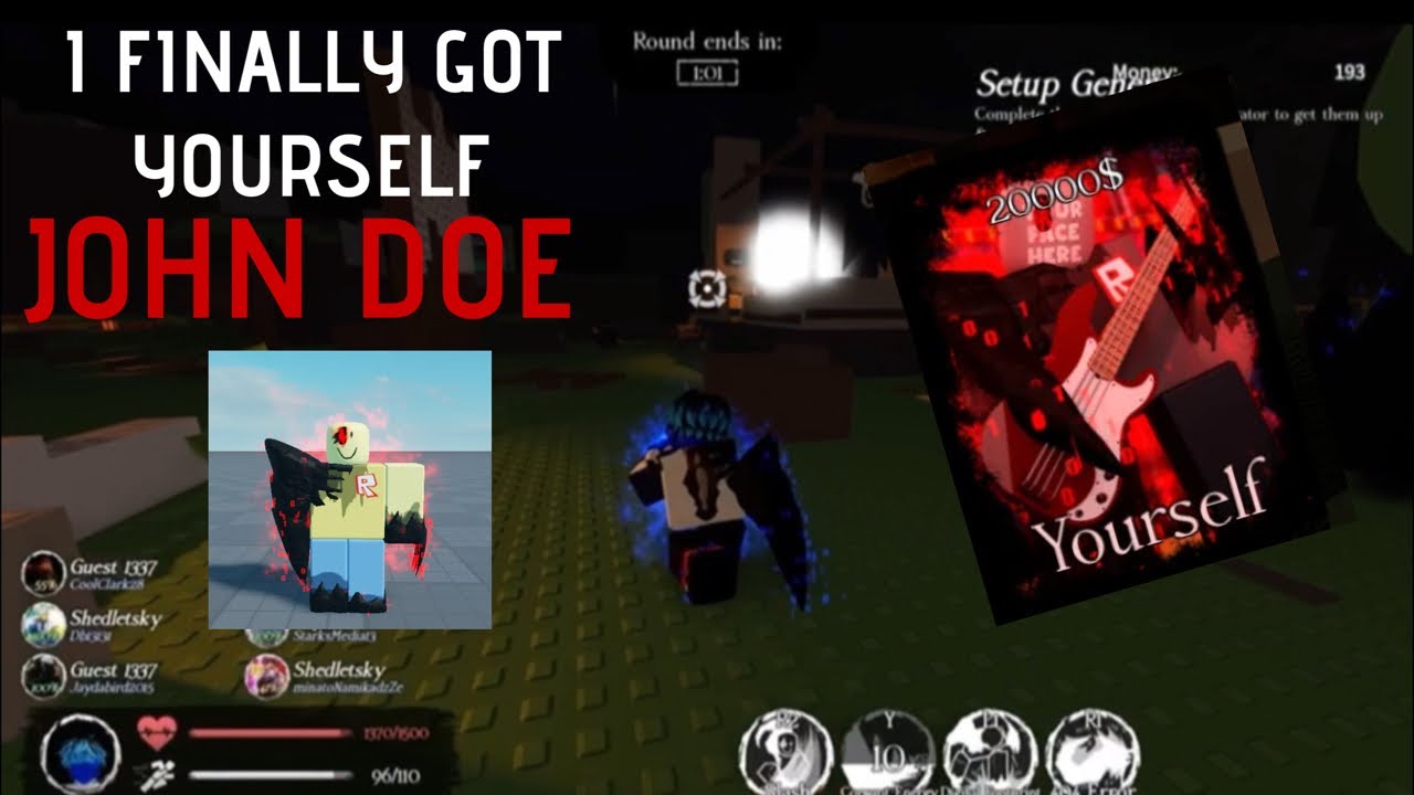 I Finally Got Yourself John Doe In Roblox Forsaken Youtube