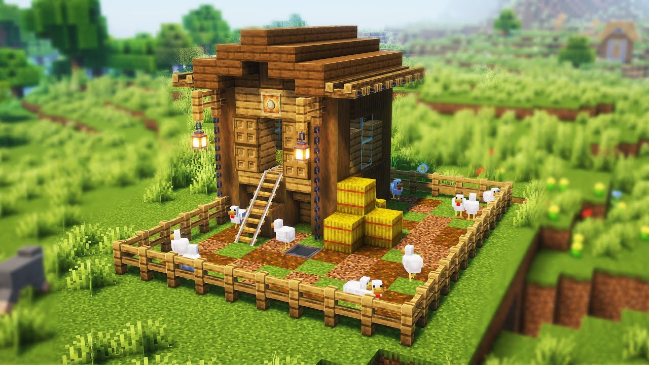 Minecraft Chicken Coop Tutorial 1 21 How To Build A Easy Chicken Coop