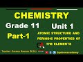 1 Grade 11 Chemistry Unit 1 Atomic Structure And Periodic Properties Of ...