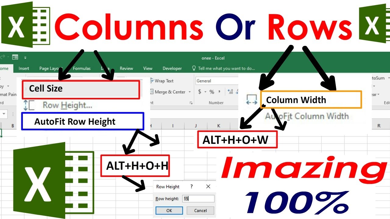 Quickly Resize Multiple Columns And Rows In Excel Automatic Adjust