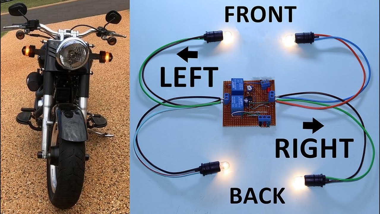 Indicator Light System For Bicycle And Motorbike Simple Diy Youtube
