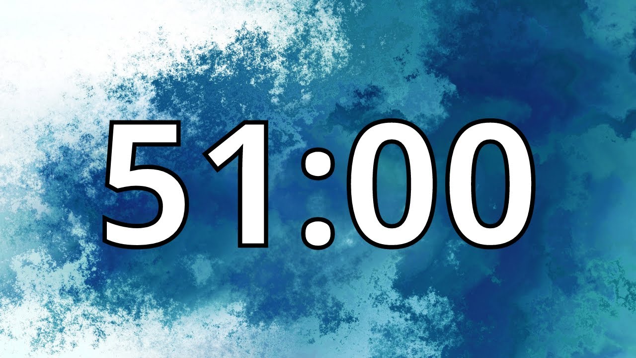 51 Minute Timer With Music Abstract Timer Youtube
