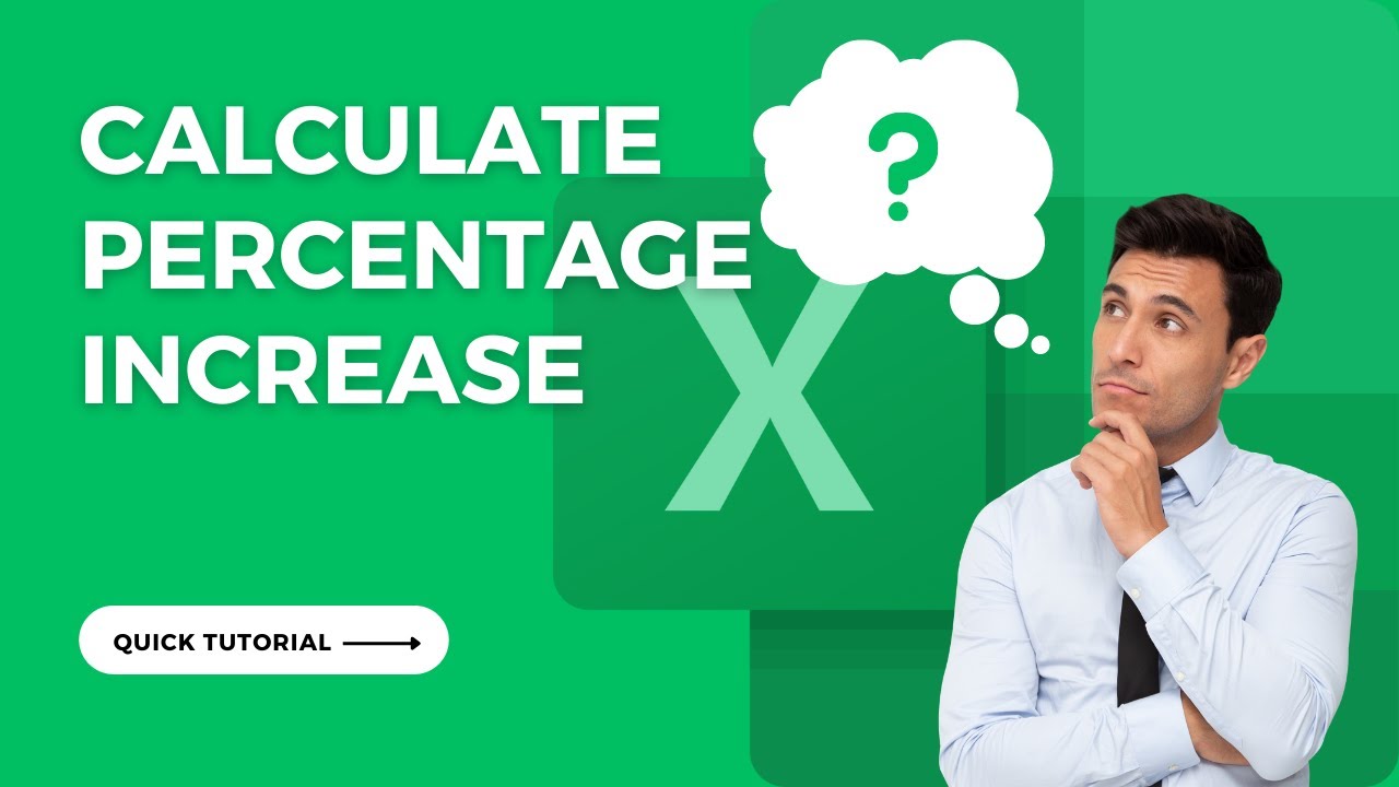 How To Calculate Percentage Increase In Excel Youtube