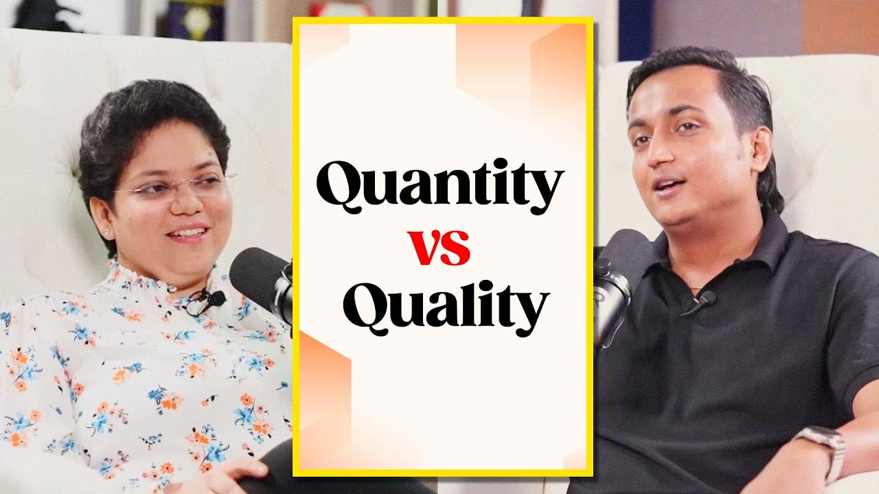 Quality Vs Quantity What Really Matters For Success Jr Show Youtube