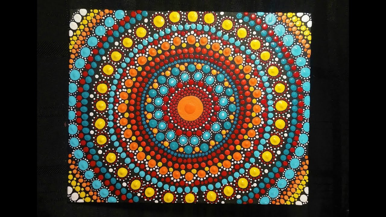 Step By Step Beginner Mandala Dot Painting