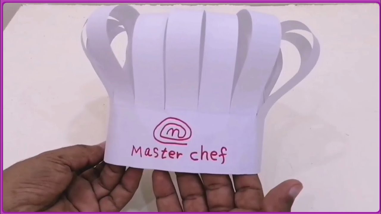 Cómo Hacer Gorro De Chef De Papel Manualidades Youtube
