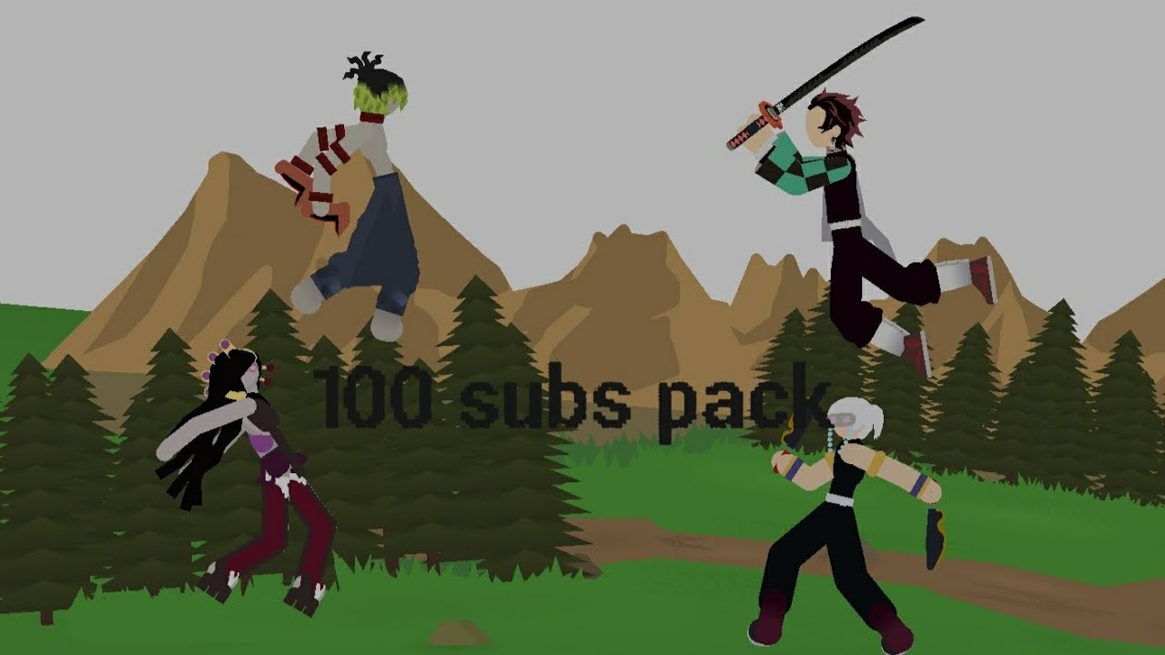 Mega Pack Demon Slayer Stick Nodes Link En La Descripción Youtube