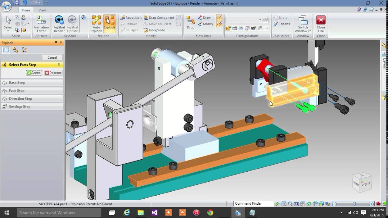 Create Exploded View In Solid Edge Youtube