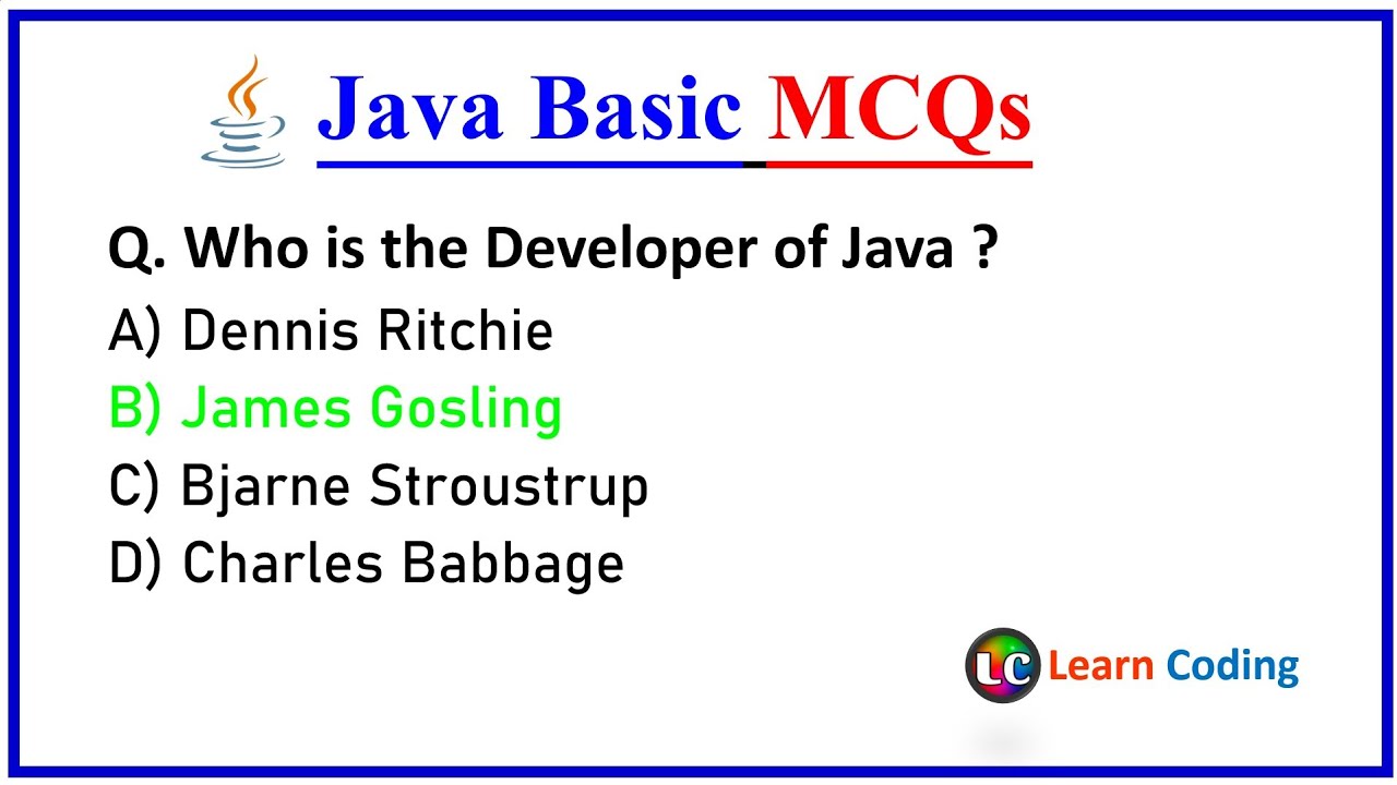 Mcq Java