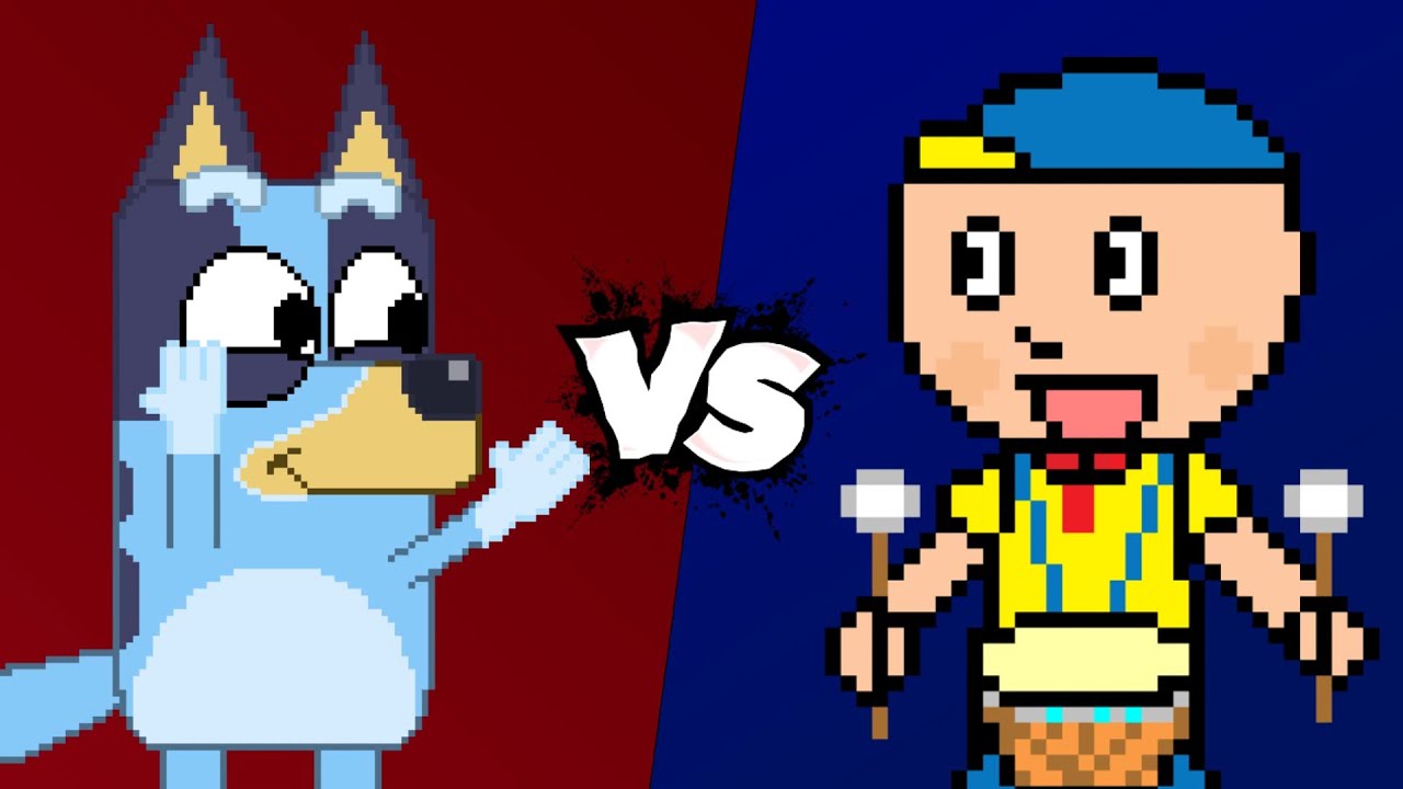 Mugen Battle Bluey Vs Caillou Youtube