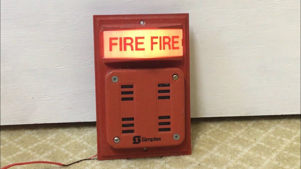 Fire Alarm Review Simplex 2903 Surface Mount Light Plate Youtube