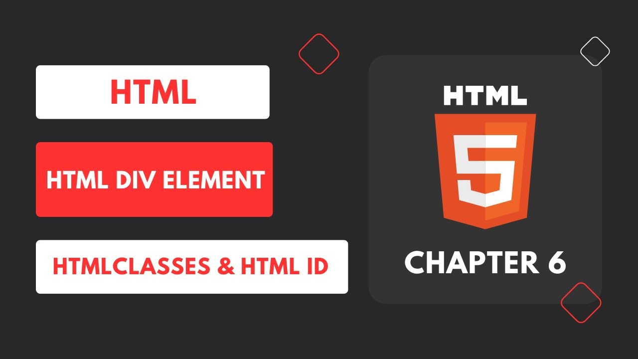 Html Div Html Classes Html Id Youtube