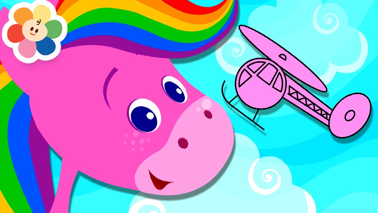 Learn Colors With Animals Rainbow Horse Learn Colors For Toddlers