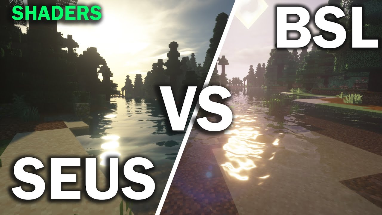 Bsl Vs Seus Shaders In Minecraft 1 20 1 Tlauncher 2024 Youtube