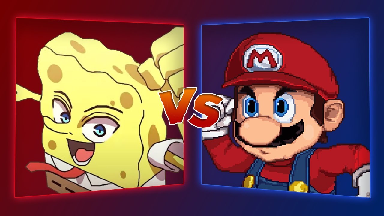 Mugen Battle Suponjibobu Vs Mario Youtube