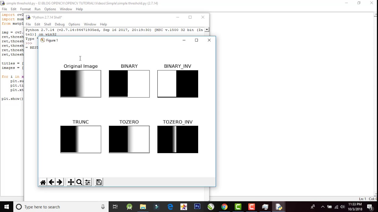 Simple Thresholding With Opencv Python Youtube