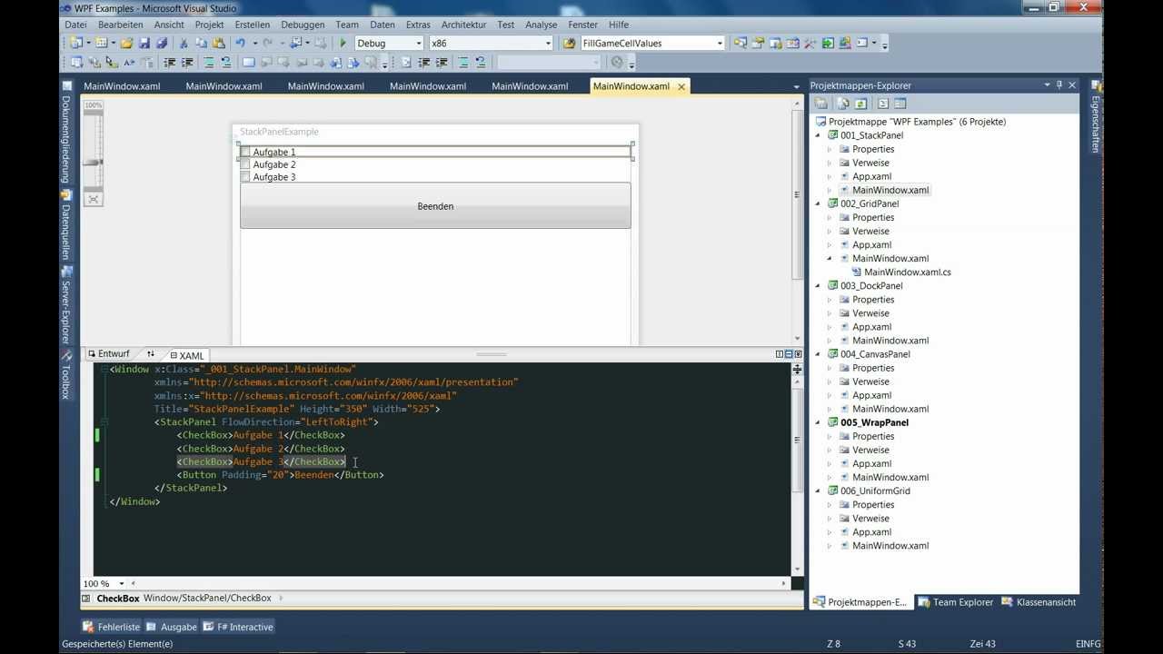Wpf Stackpanel Oder Dockpanel Wpf Dockingstation Erstellen Rixgf