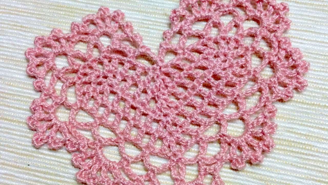 How To Make An Openwork Crocheted Heart Applique Diy Crafts Tutorial