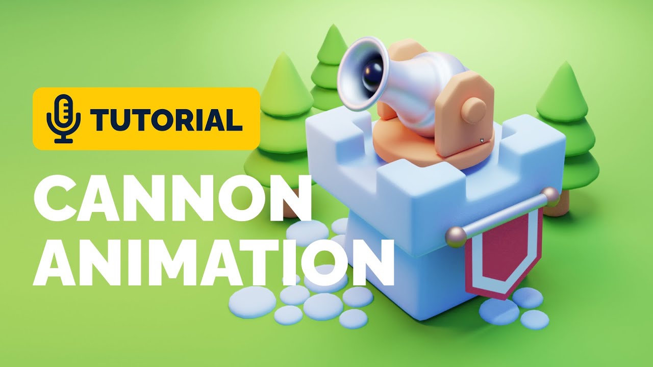 Blender Cannon Fire Animation Tutorial Polygon Runway Youtube