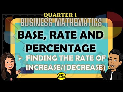 Rate Of Increase And Decrease Business Mathematics Youtube