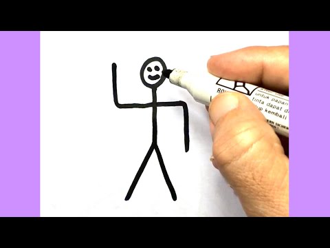 How To Draw Stickman Super Easy Drawing Stickman Youtube