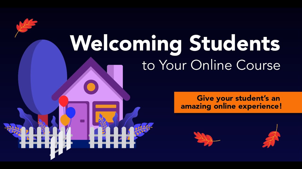Welcoming Students To Your Online Course Moodle Youtube