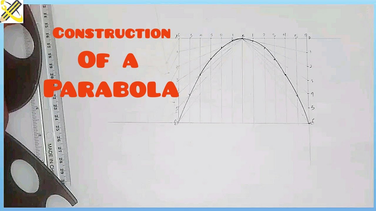 Parabola Rectangular Method In Technical Drawing Construction Youtube