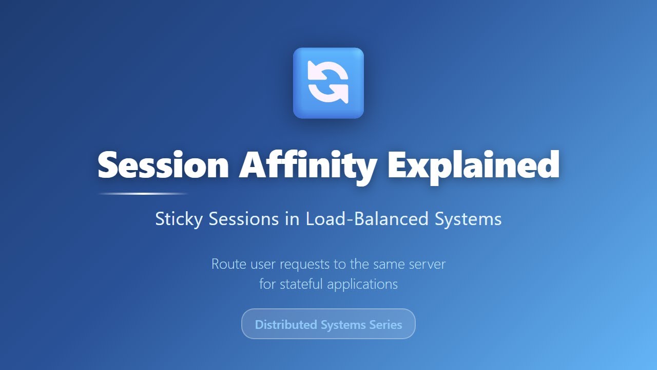 Session Affinity Explained Sticky Sessions Guide Youtube