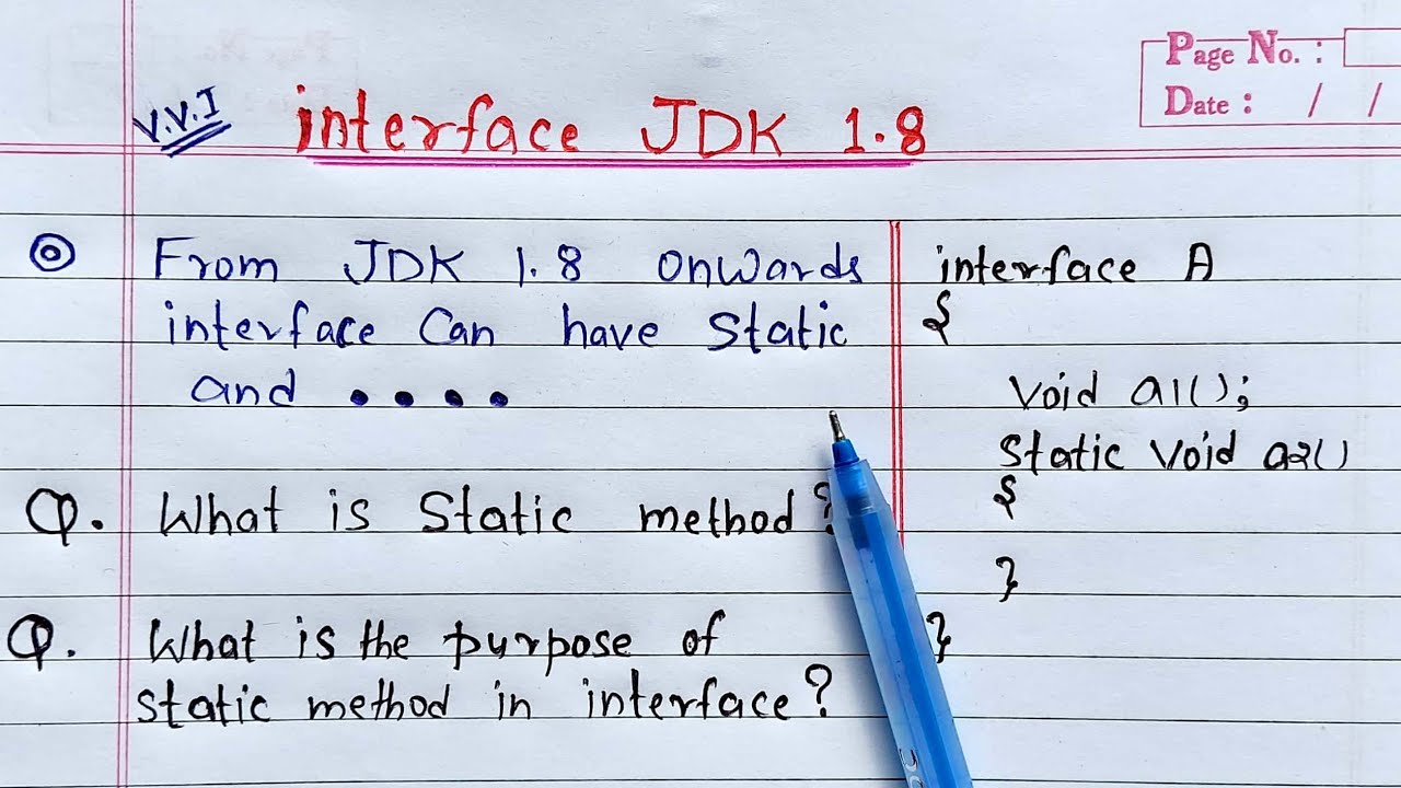 Interface Jdk 1 8 In Java Static Method In Interface Java Youtube