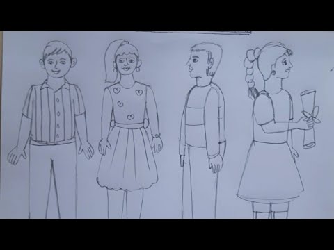 Human Figure Drawing Standing Poses Youtube