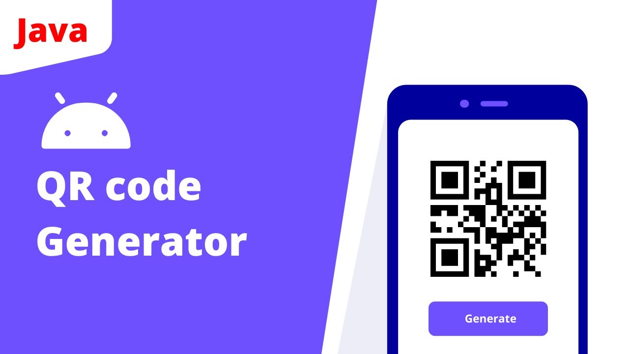Qr Code Generator App In Android Using Java Android Java Qrcode
