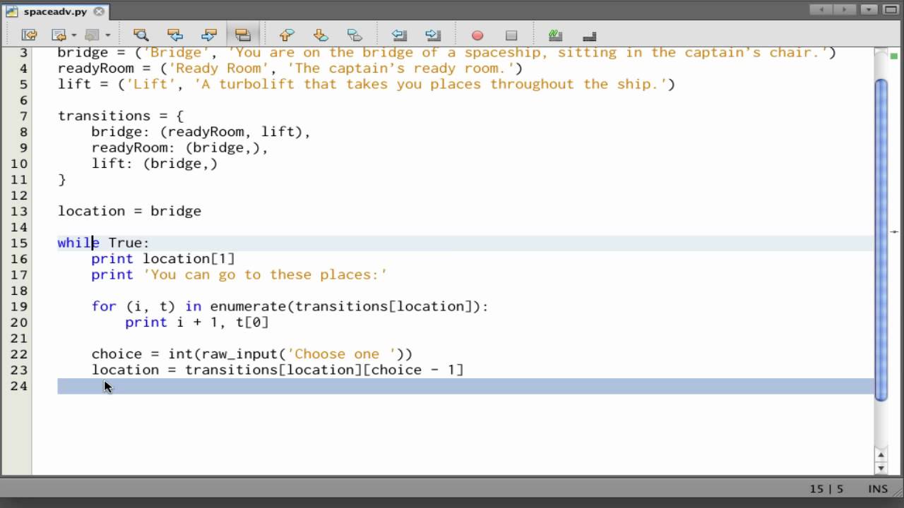 Python Simple Text Adventure Youtube