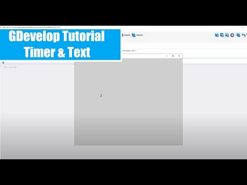Gdevelop Timer And Text Tutorial How To Create A Timer And Display It