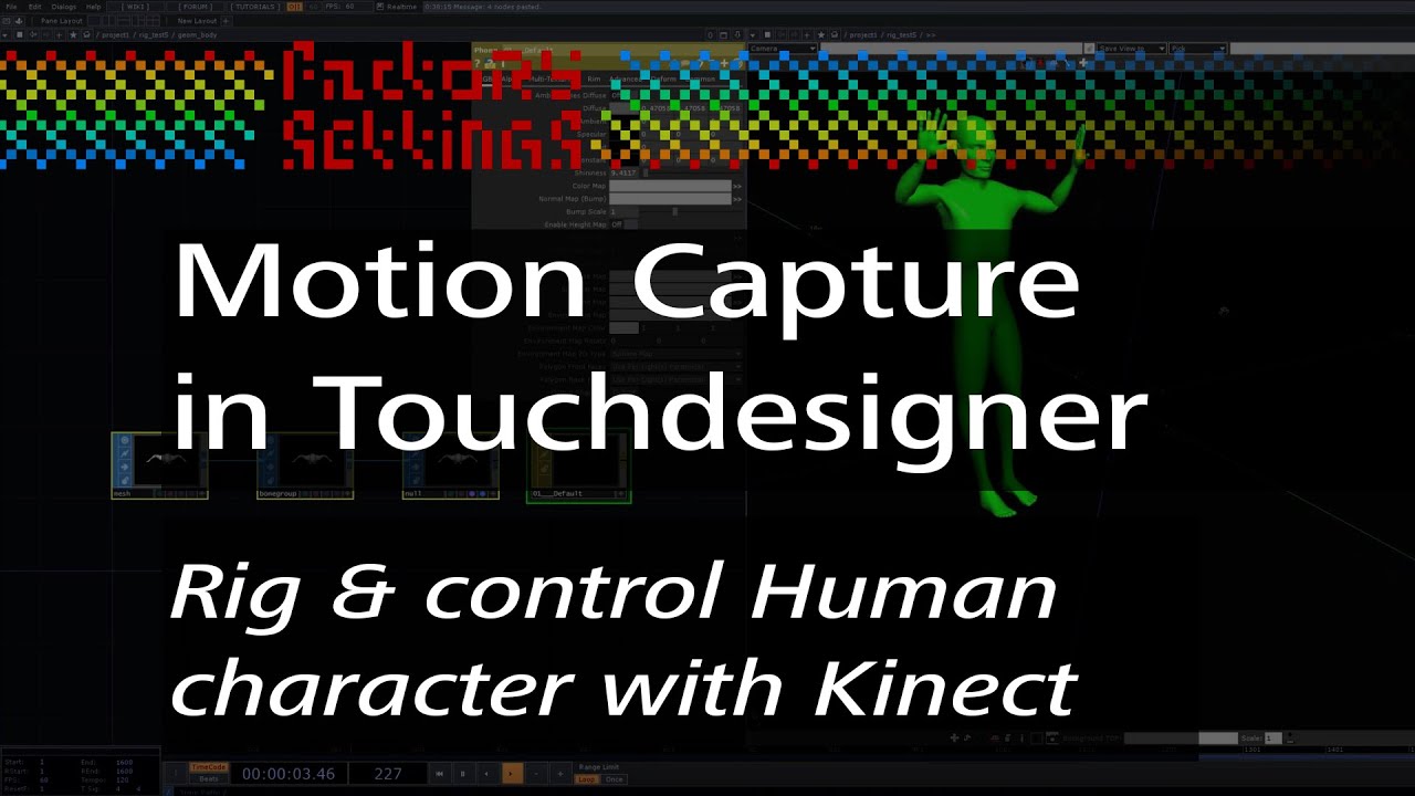 Kinect V2 And Touchdesigner How To Rig A Character In Blender Youtube