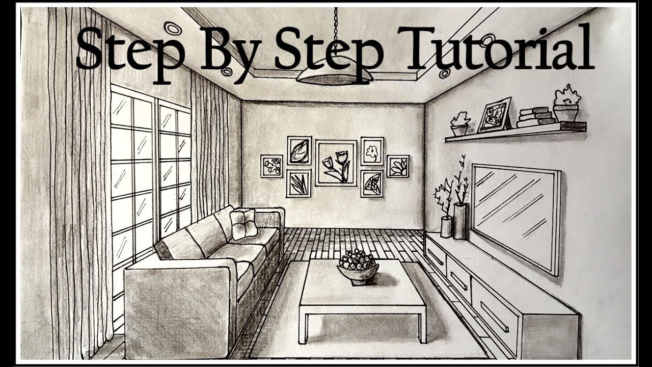 How To Draw One Point Perspective Interior Design Psoriasisguru
