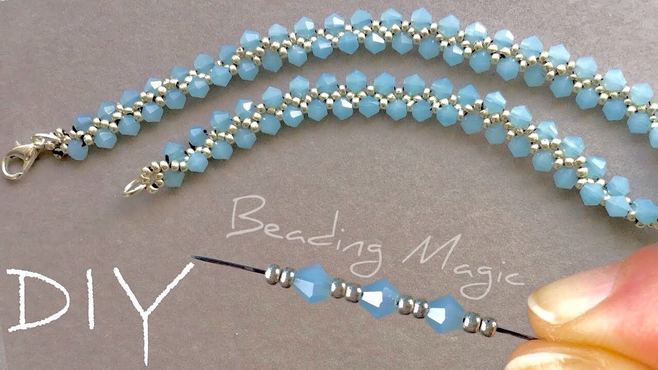 Easy Beaded Necklace Tutorial Simple Seed Bead Necklace Youtube