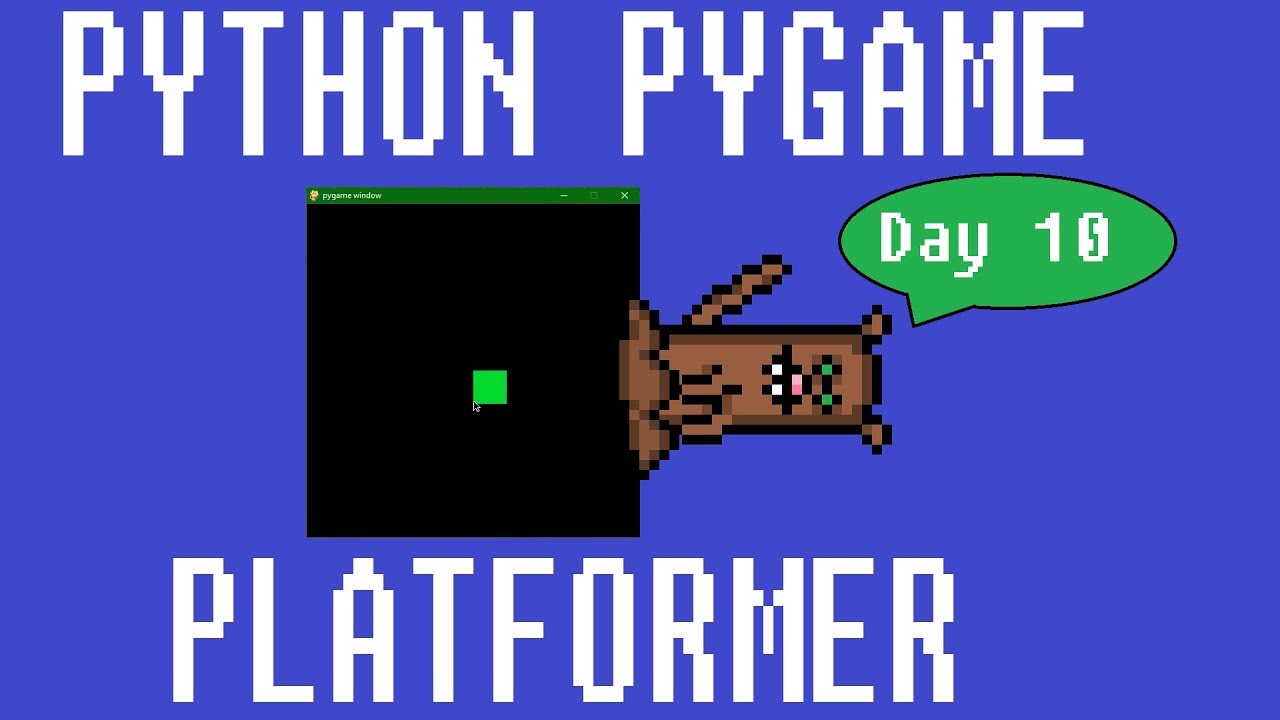 Python Pygame Platformer Tutorial Day 10 Displaying Player Youtube