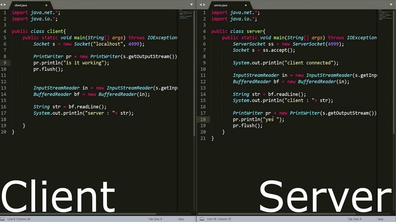 Java Socket Programming Simple Client Server Program Youtube