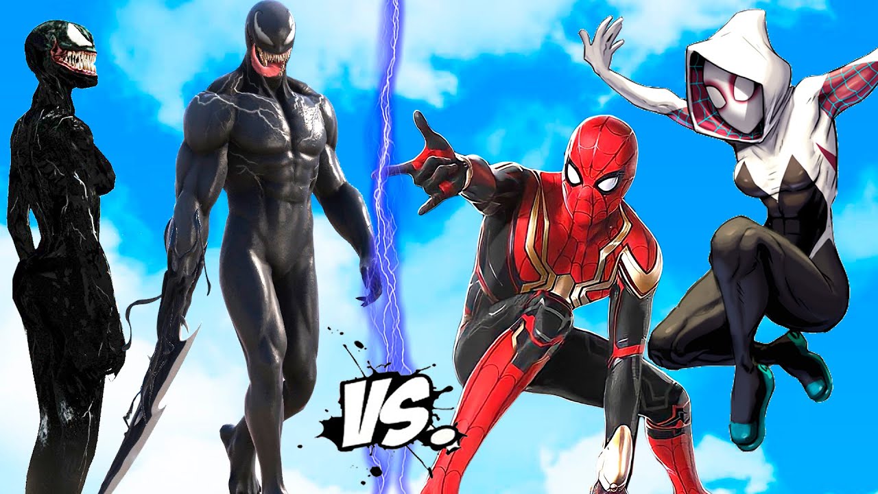 Spider Man Spider Gwen Vs Venom She Venom Spider Man No Way Home