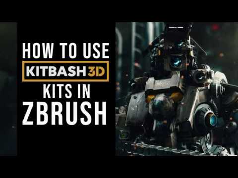 How To Use Kitbash3d Kits In Zbrush Youtube